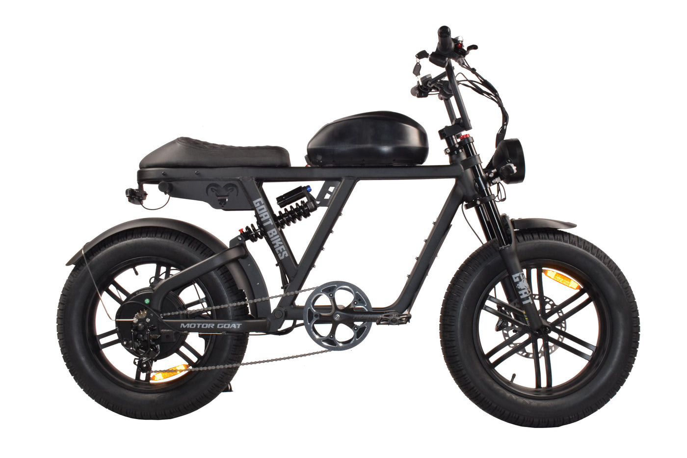 E-Bikes | Goat Power Bikes | 2,600W Peak Motor | 50MPH