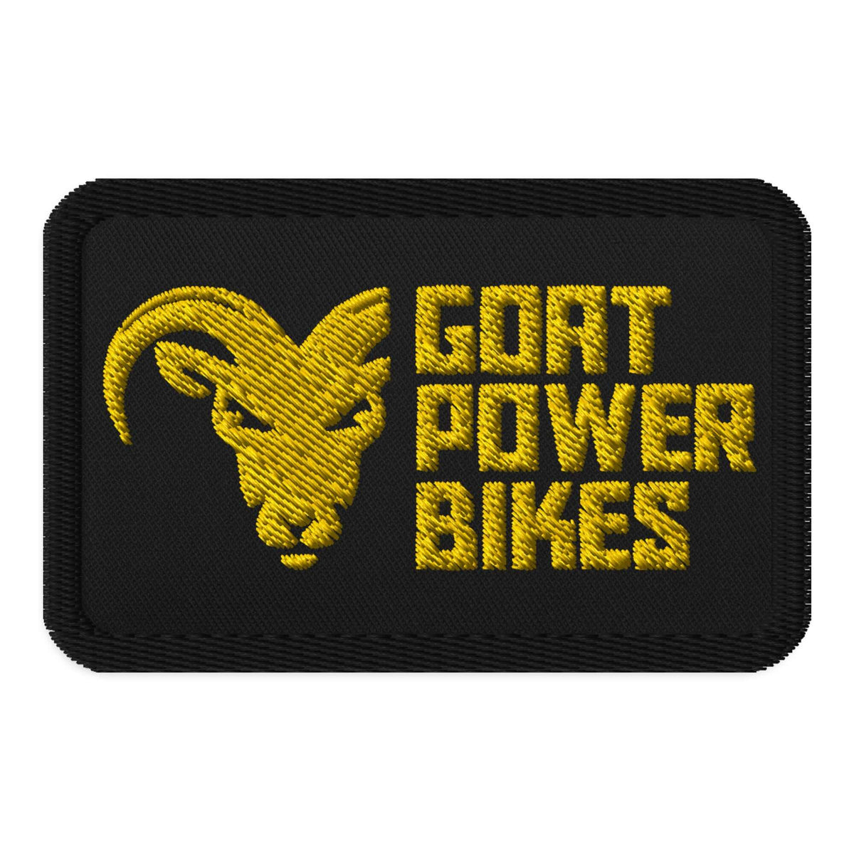Goat Power Bikes Team Patch Gold